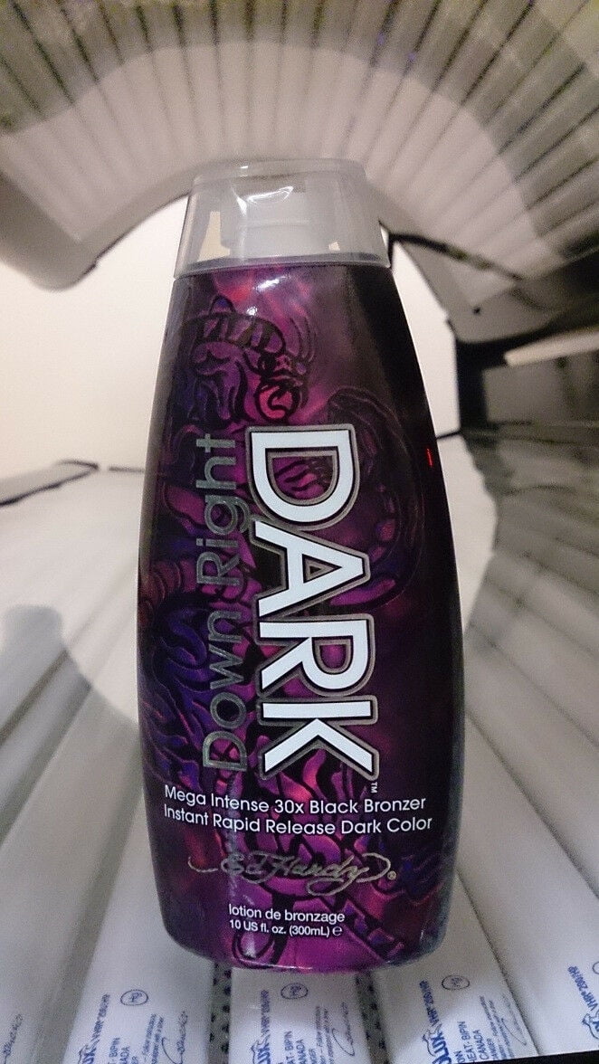 Ed Hardy Down Right Dark 30X Black Bronzer Indoor Tanning Bed Lotion ...