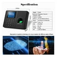 Fingerprint Attendance Biometric Machine System Employee Keypad ...