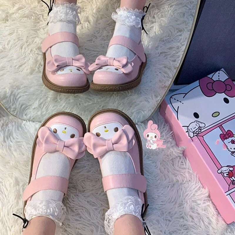 Click here for Haopashi Sanrio My Melody Hello Kitty Leather Shoe... prices