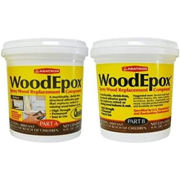 Abatron LiquidWood Epoxy Wood Hardener, 2 Gallon Kit, Filler Repair ...