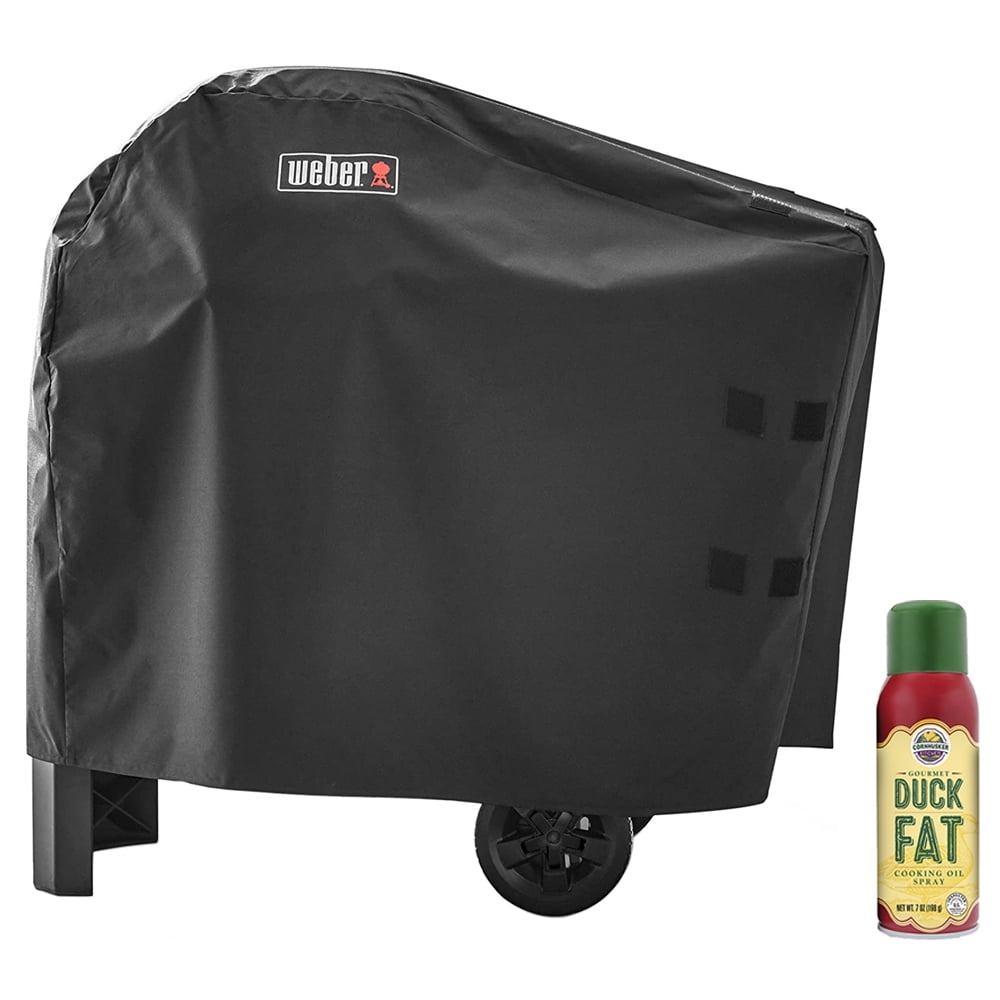 Weber 7181 Pulse 2000 with Cart Premium Grill Cover Bundle with ...