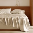 Bedsure Full Size Cooling Bed Sheets Set, Bamboo Rayon, Luxury Silky ...