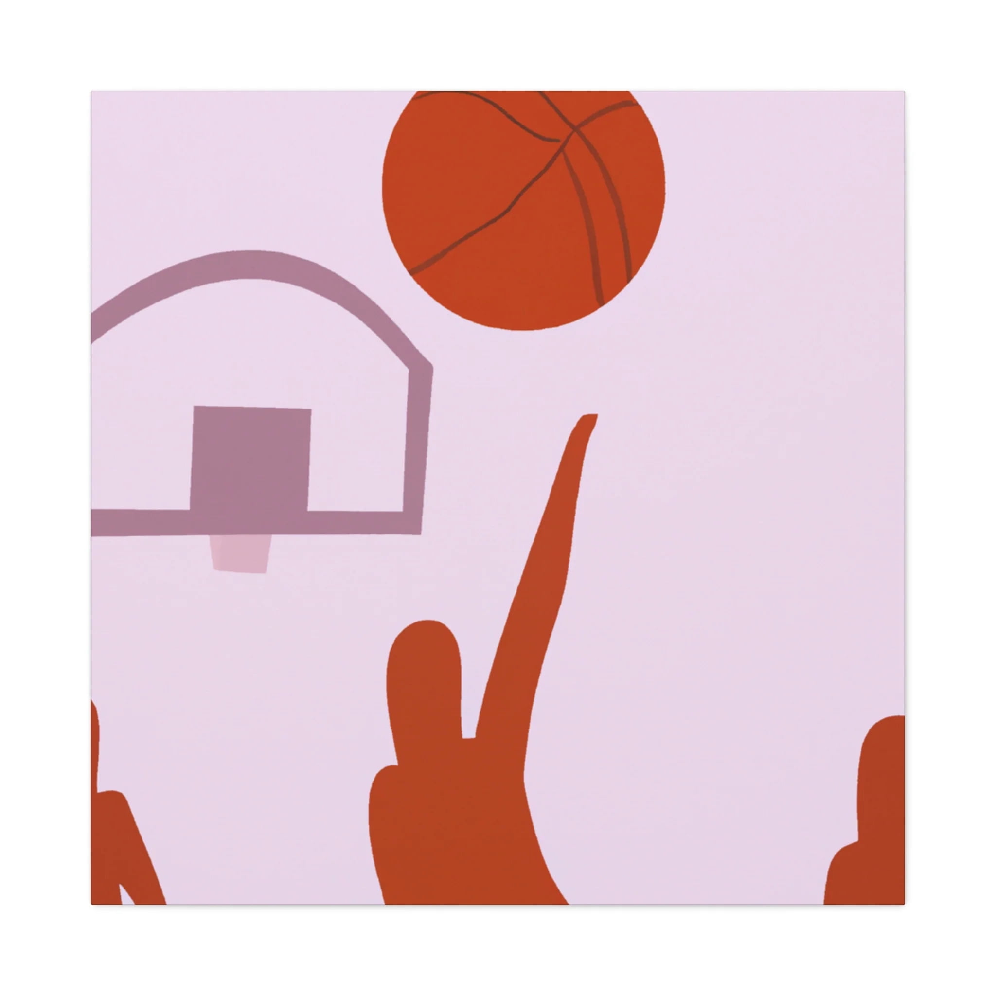 Basketball Icons Minimal - Canvas - Walmart.com