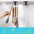 2-Pack Under Cabinet Hooks, 360° Rotating Adhesive Utensil Hanger Rack ...