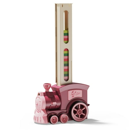 MAFNIO Domino Toddler-initiated Train Toy Set 100pcs dominoes, Electric ...