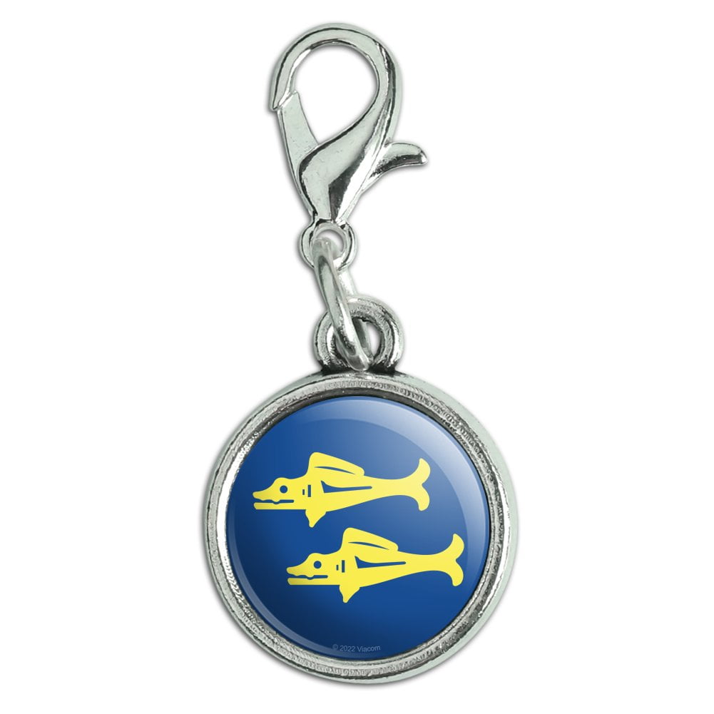 Hidden Temple Blue Barracudas Antiqued Bracelet Pendant Zipper Pull ...