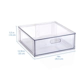 Mainstays Clear Glossy Plastic Pull-Out Closet Drawer Large Size, Adult ...