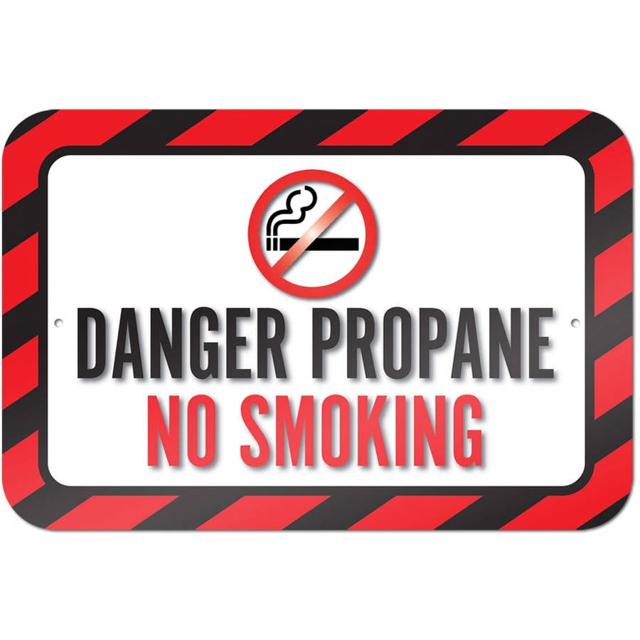 Danger Propane No Smoking Sign - Walmart.com - Walmart.com