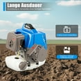 2200W 63CC 2 Stroke Post Hole Digger 3HP Gas Powered Earth Auger Borer ...