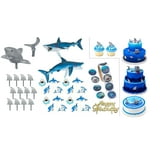 Oasis Supply, SHARK Cake Toppers for Birthdays and Parties, (Kit #6) 43 ...