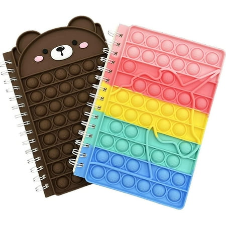 Pop Bubble It Notebook Popping Game Fidget Toy Push Bubble School ...