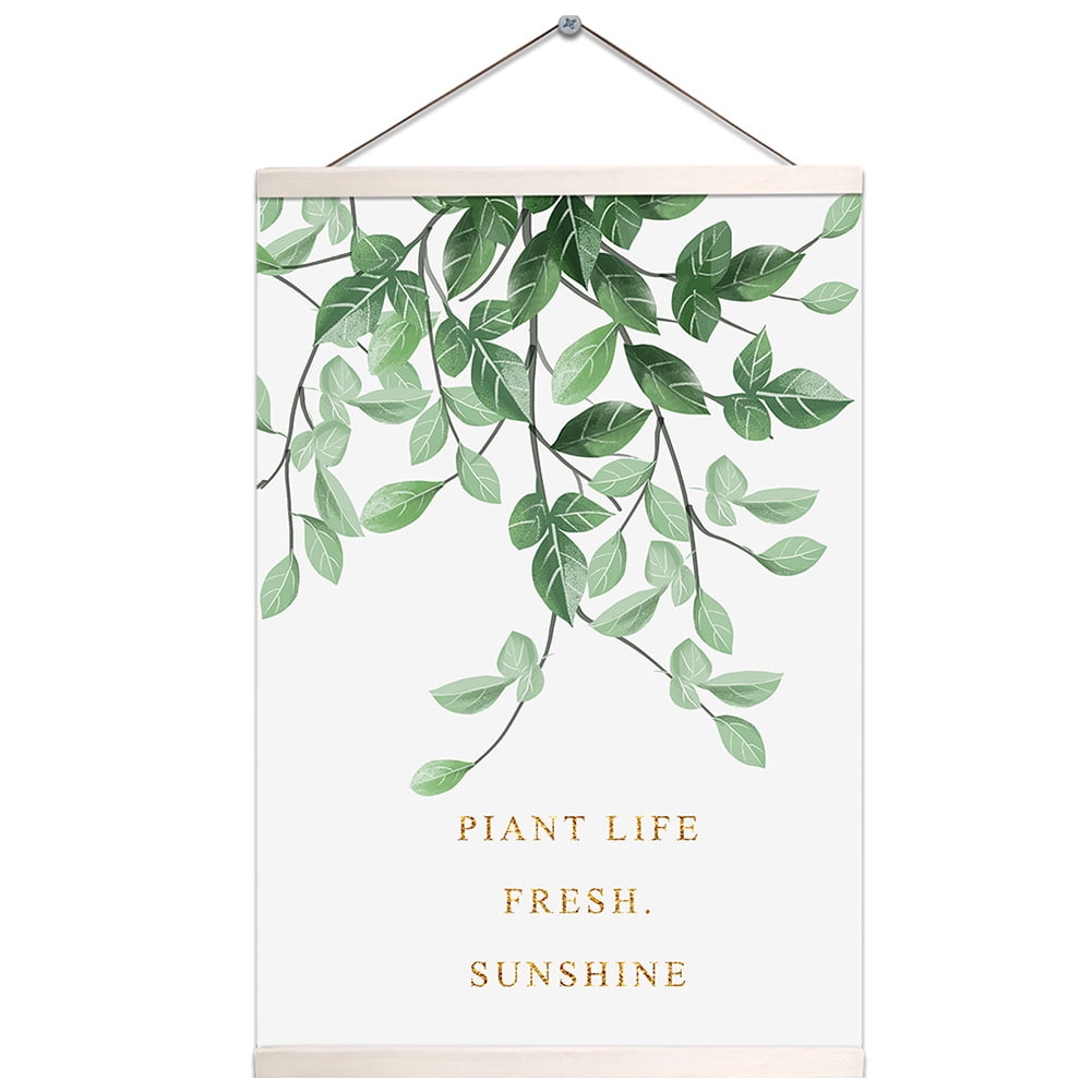 Litake Green Leaf Poster Hanger Modern Minimalist Decorative Paintings ...