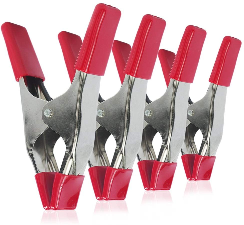 LS Photography 6" |4-Pack| Multipurpose Spring Clamp 3" Jaw Opening and ...