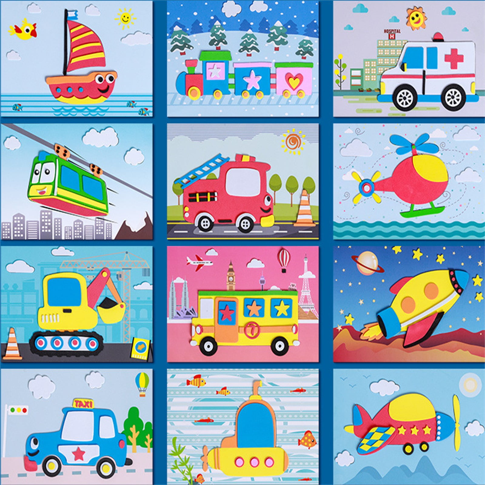 Click here for Siminseming 12pcs Diy Kids Animal Handmade Sticker... prices