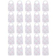 Luvable Friends Baby Girl Waterproof PEVA Bibs 4pk, Pink, One Size ...