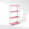 Furinno Turn-N-Tube 4-Tier Multipurpose Shelf Display Rack, Shelving ...