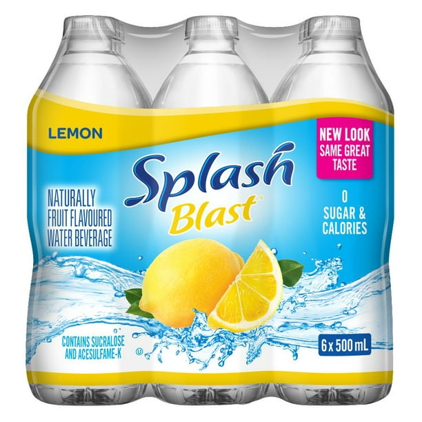 Splash Blast 6x500ml Lemon flavour, 6x500ml - Walmart.ca