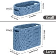 Boho Cotton Rope Woven Toilet Paper Storage Baskets Set of 2, Bathroom ...