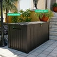 180 Gal Deck Box, Outdoor Storage Box for Patio Furniture,Swimming Pool ...