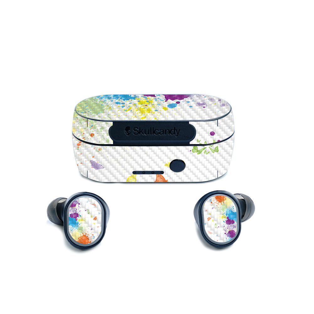 Carbon Fiber Skin Compatible With SkullCandy Sesh True Wireless Earbuds ...