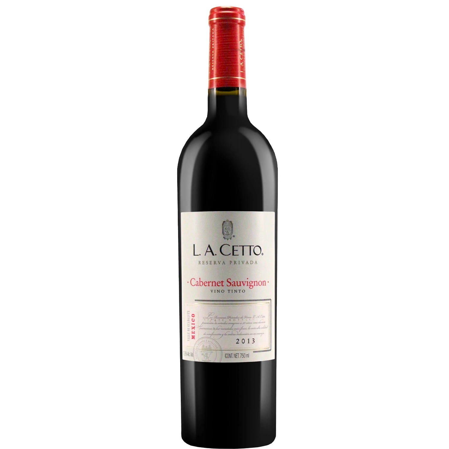 Pack de 12 Vino Tinto L.A. Cetto Cabernet Sauvignon Reserva Privada 750 ...