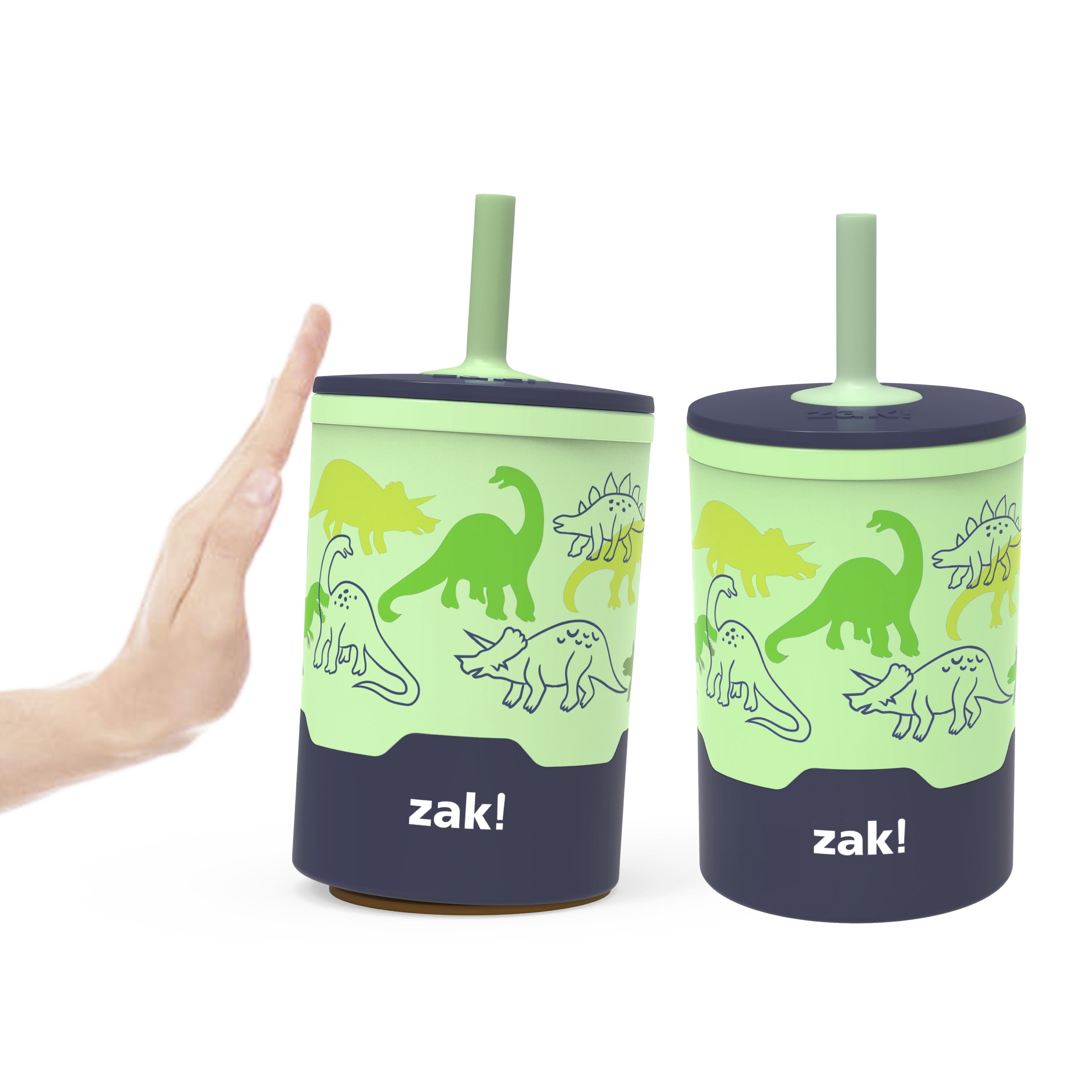 Zak Designs Mighty Mug 10 oz Spill-Proof Kids Water Tumbler Plastic ...