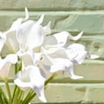 20 pcs Pu Calla Lily Artificial Flower Mini Calla Lily Flower Wedding ...