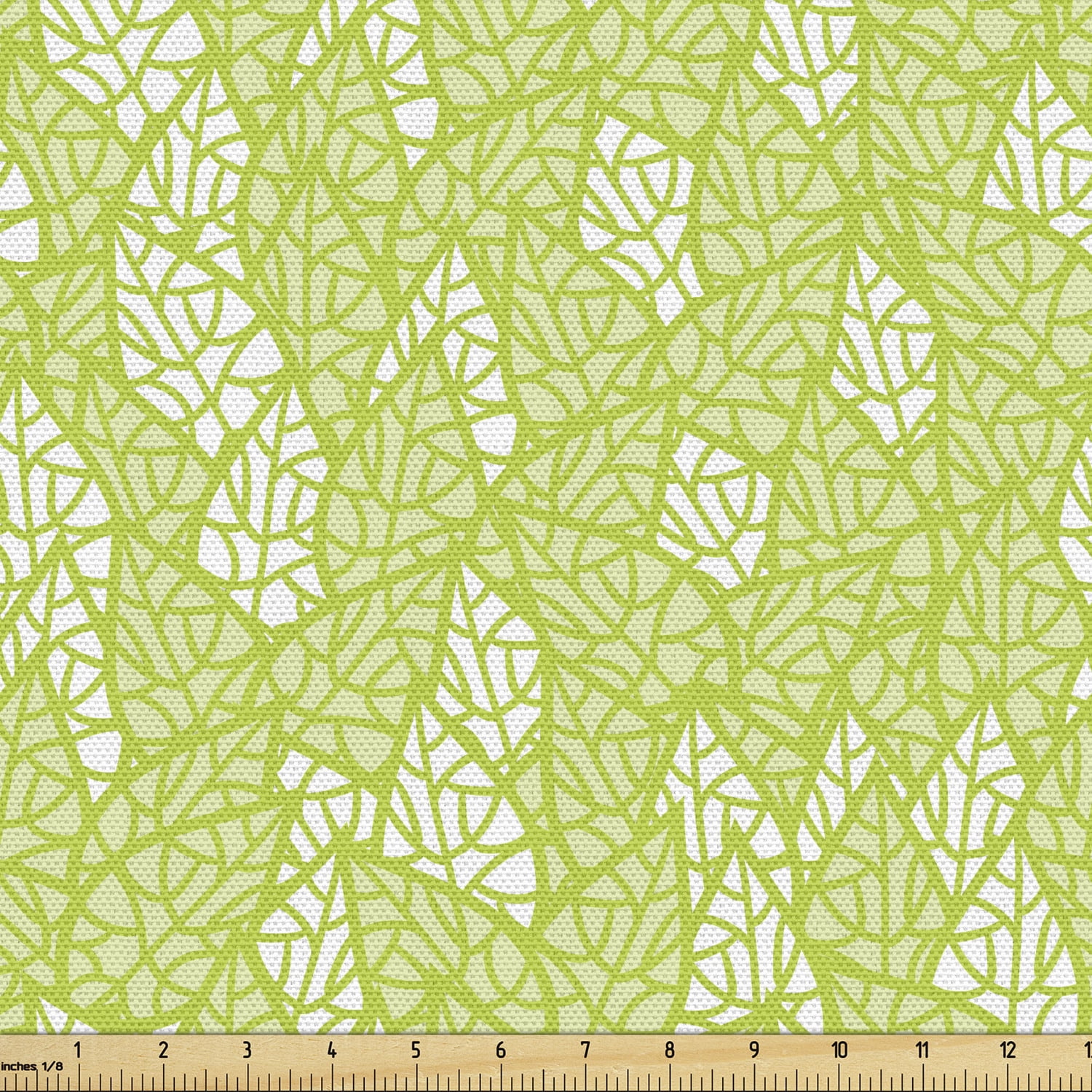 Leaf Sofa Upholstery Fabric by the Yard, Pattern with Leaves in the ...
