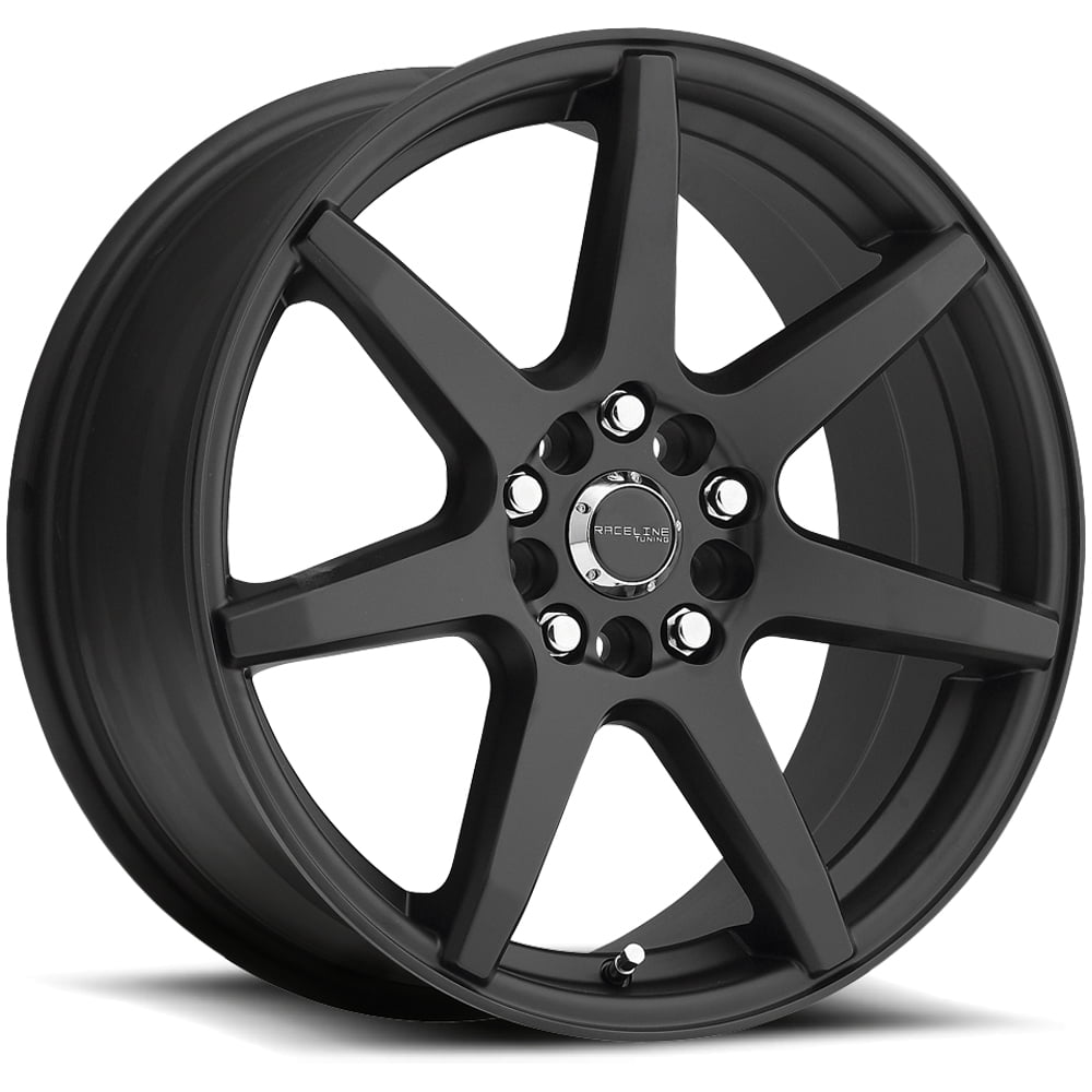 17" Inch Raceline 131B Evo 17x7.5 5x112/5x120 +40mm Black Wheel Rim ...
