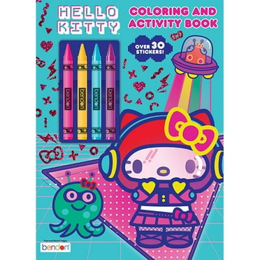 Hello Kitty Kids Art Set - Coloring & Activity Books, Crayons, 5 Books ...