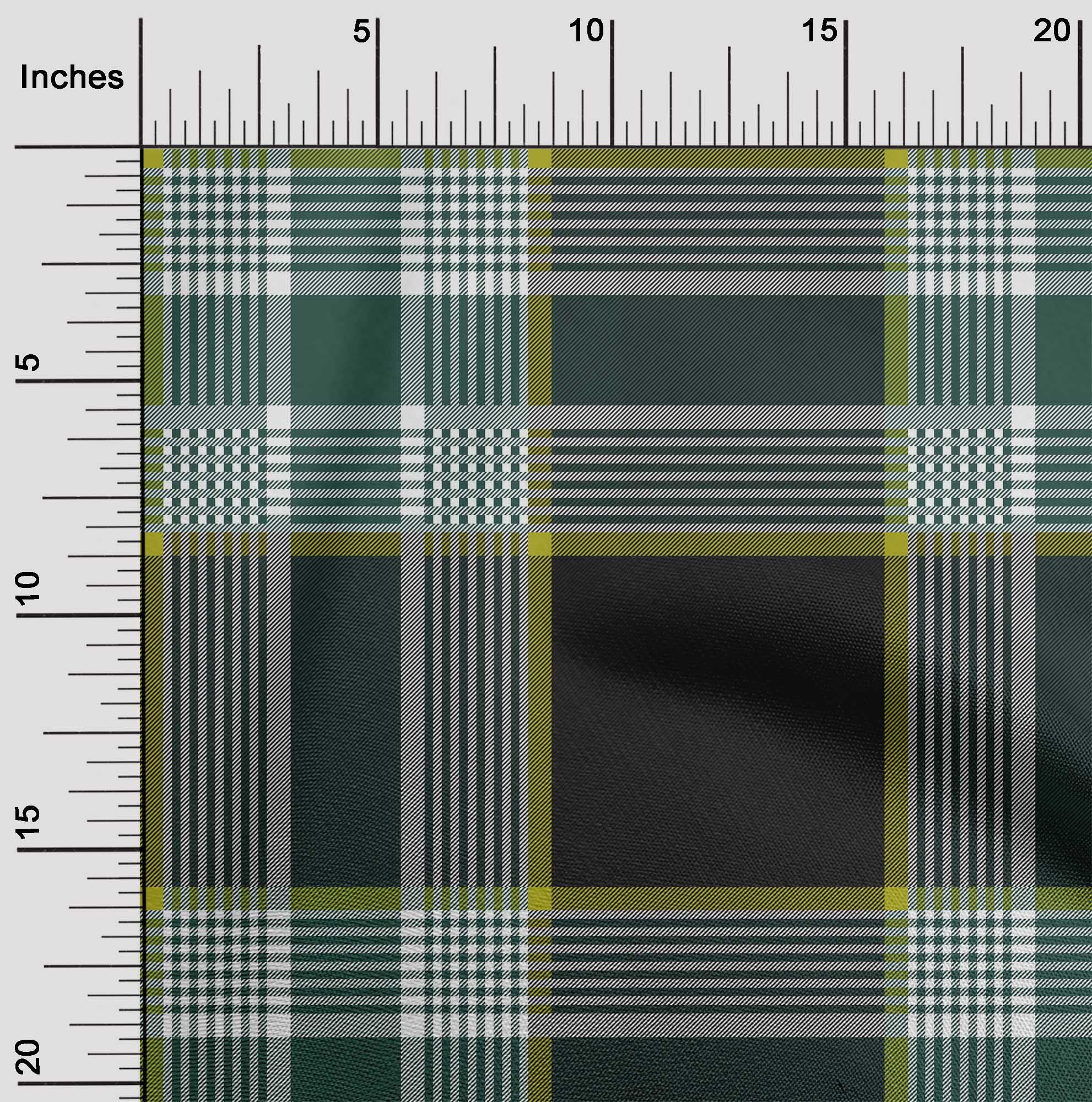 oneOone Cotton Cambric Fabric Tartan Check Print Fabric By The Yard 56 ...