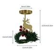 Christmas Candlestick Metal Reindeer Heart Design Table Centerpiece ...