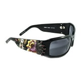 Christian Audigier Sunglasses CAS-412 Black Polarized - Walmart.com
