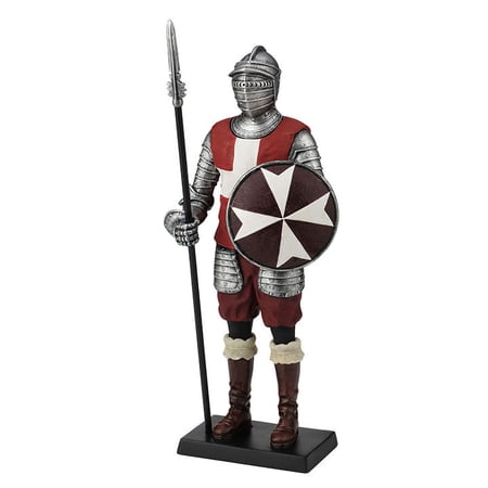 Maltese Knight Holding Pike And Round Shield - Classic Sculpture ...