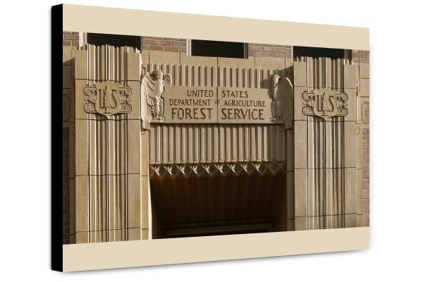 Canvas Print: Exterior Detail, Forest Service Building, Ogden, Utah ...