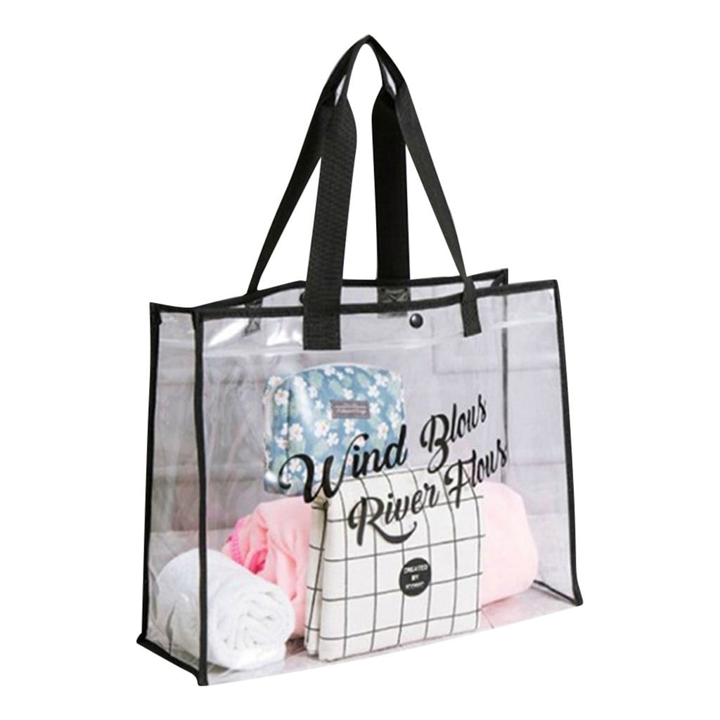 Pvc shopping bag with zip store