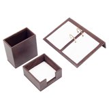 Leather Desk Set - Desk Organizer Set - Office Desk Pad Accessories ...
