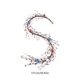 4th of July Home Decor, Patriotic Decor Tinsel Garland, Red White Blue ...