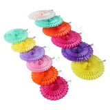 TAILTOSS 12 Pcs Paper Fans Assorted Color Wall Accent for Window ...