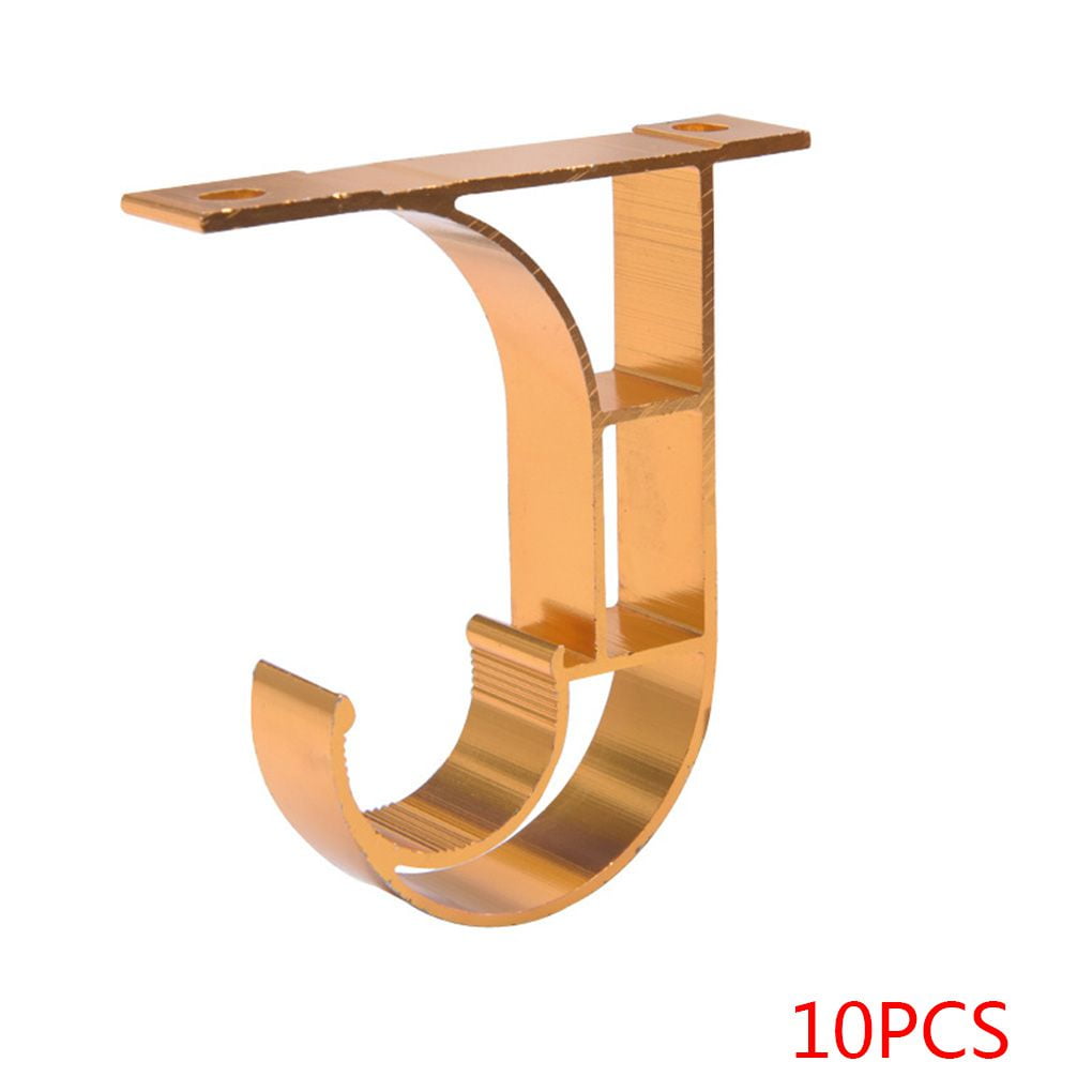 10pcs Top Mounted Ceiling Suspended Bracket Roman Rod Single Holder ...