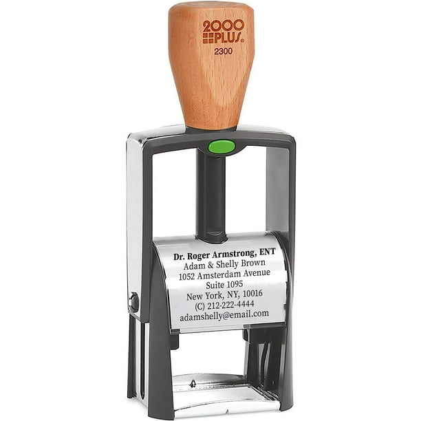 Heavy Duty Return Address Stamp, Self ing Stamp - 6-Line Extra Large ...