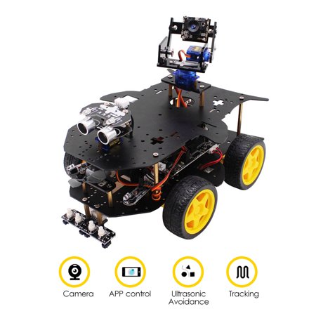 Raspberry Pi WiFi Smart Robot Kit for 4B / 3B+ Programmable Robotice ...