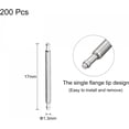 15mm Watch Band Pin 1.3mm Dia Stainless Steel Single Flanged End Spring ...