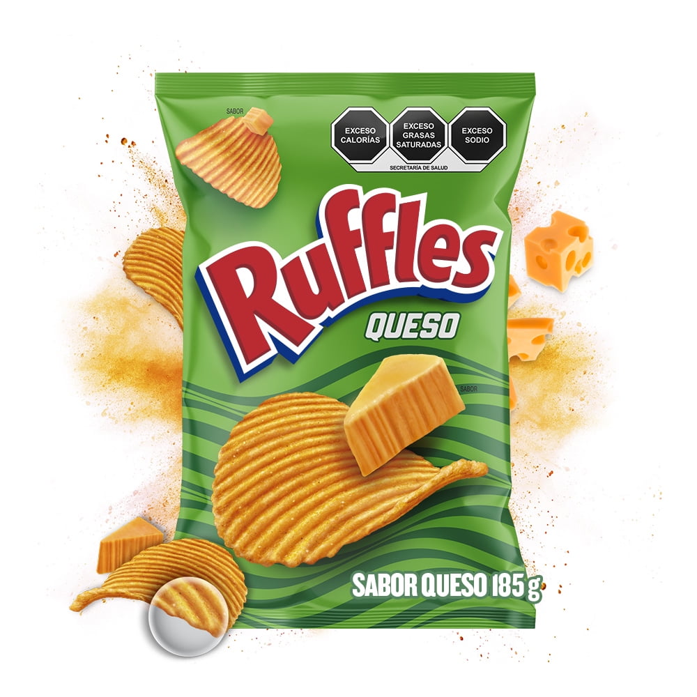 Papas fritas Ruffles sabor queso 185 g | Walmart en línea