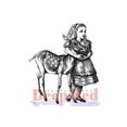Deep Red Stamps Alice W/Deer - Walmart.com