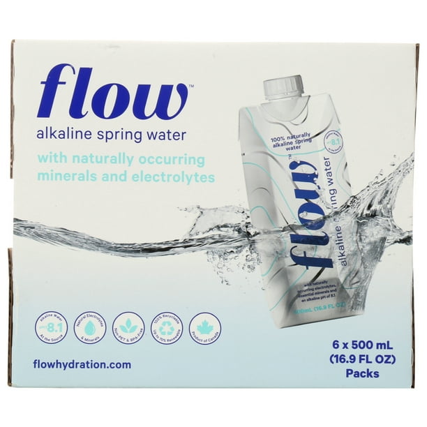 Flow Natural Alkaline Spring Water, 500 Ml - Walmart.com