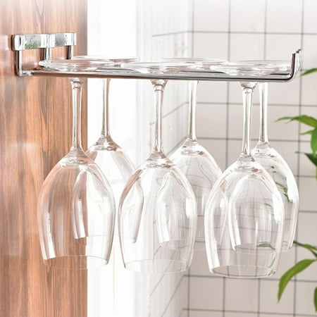 Hanging Glass Rack, Stemware Rack Goblet Holder Goblet Storage Hanger ...