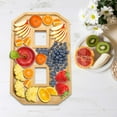 2025 Number Shaped Wooden Serving Tray Platter, Large 11.6 Inch Fruit ...