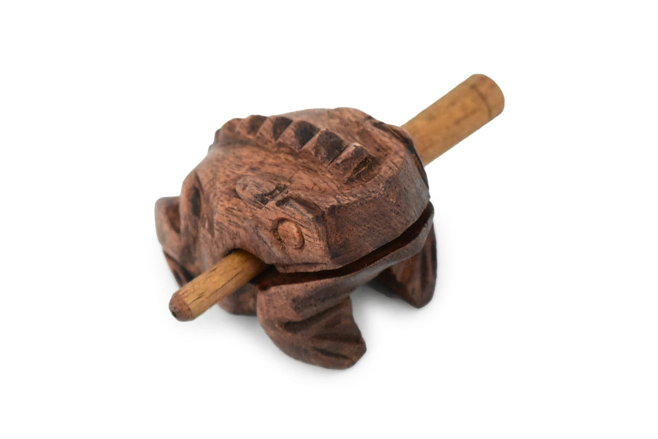 Frog Toad 2 5 Original Hand Carved Wooden Noise Maker Hand Made In