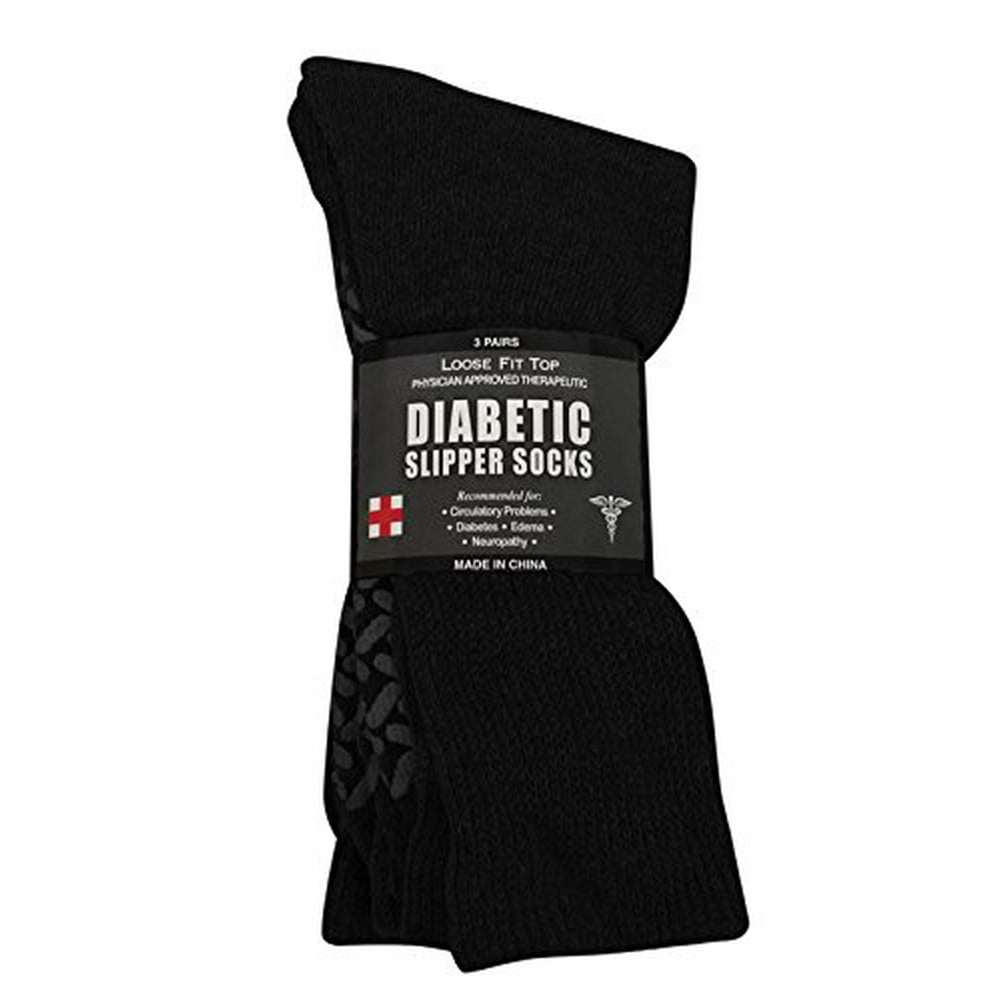 Personal Touch - Diabetic Socks Unisex- Non Skid Hospital Loose Fitting ...